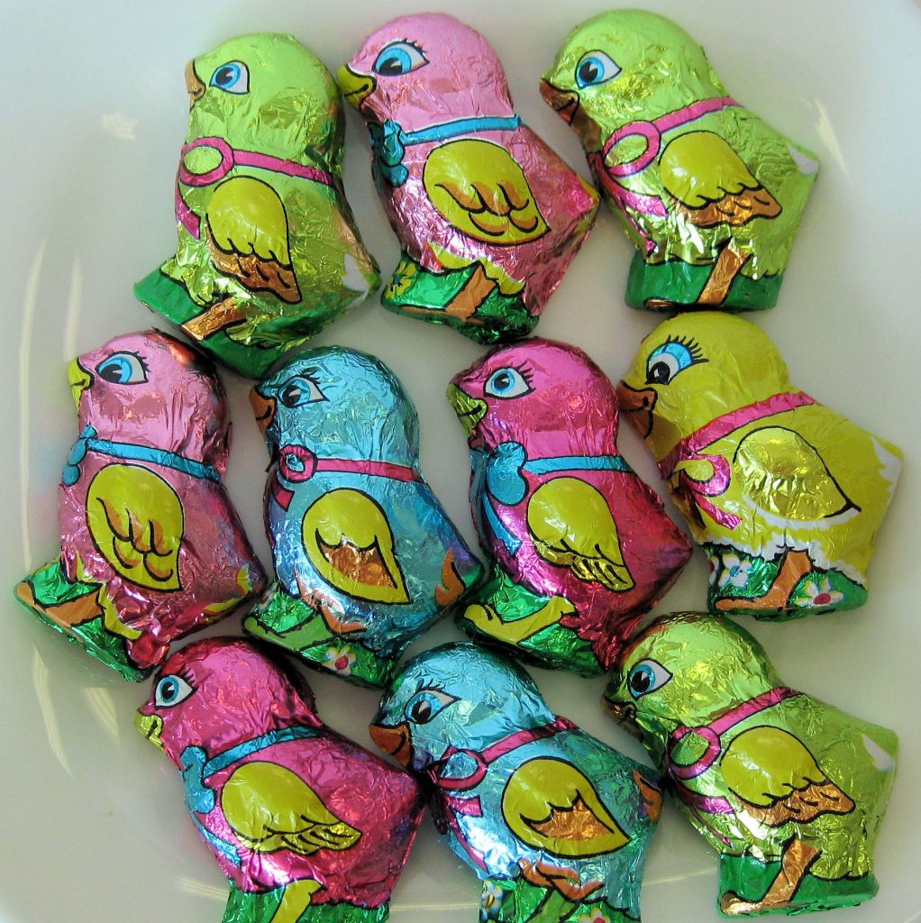 Milk Chocolate Foil Chicks, 1 lb. - Wockenfuss Candies